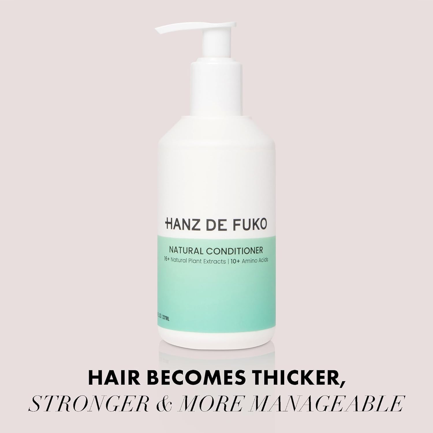 Hanz de Fuko Premium Natural Conditioner β Sulfate and Paraben Free β Fights Dandruff and Scalp Irritation β 16+ Natural Plant Extracts, 8 oz.