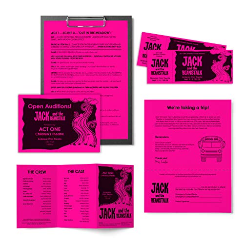 Astrobrights Mega Collection, Colored Paper, Bright Pink, 625 Sheets, 24 lb/89 gsm, 8.5" x 11" - MORE SHEETS! (91674)