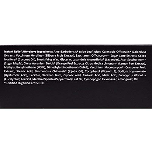 Brickell Men's Products Instant Relief Aftershave for Men, Natural and Organic Soothing After Shave Balm to Prevent Razor Burn, 4 Ounce, Scented
