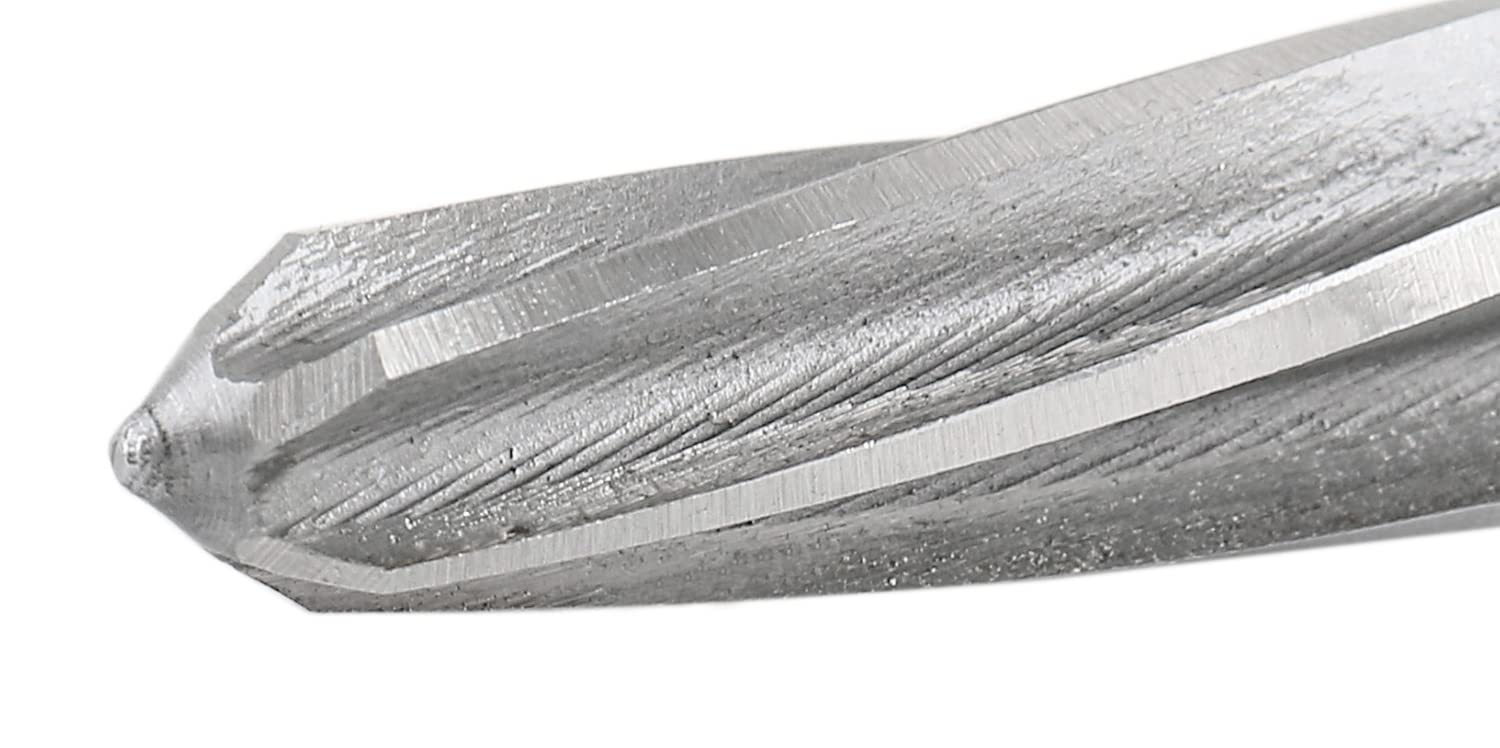 Accusize Industrial Tools High-Speed Steel Spiral Flute Aligning Reamer, 1/2" Cutting Diameter, 1/2" Shank Diameter, 0522-0012