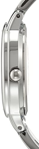 Anne Klein Women's Japanese Quartz Dress Watch with Metal Strap, Silver, 14 (Model: AK/2627BKSV)