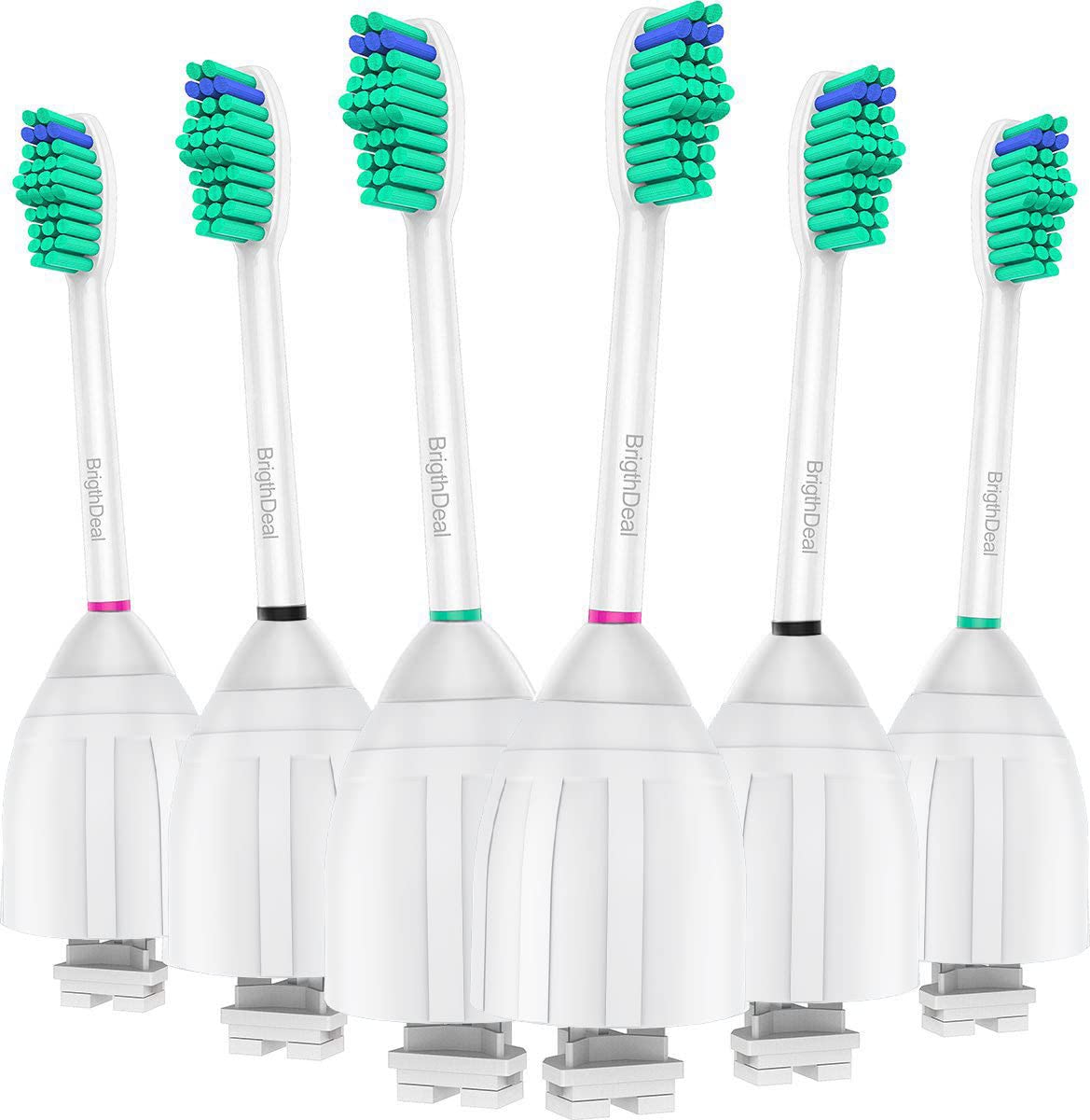 Brightdeal Replacement Brush Heads Compatible with Philips Sonicare Toothbrush Essence Xtreme Elite and Advance HX7022/66, 6-Pack