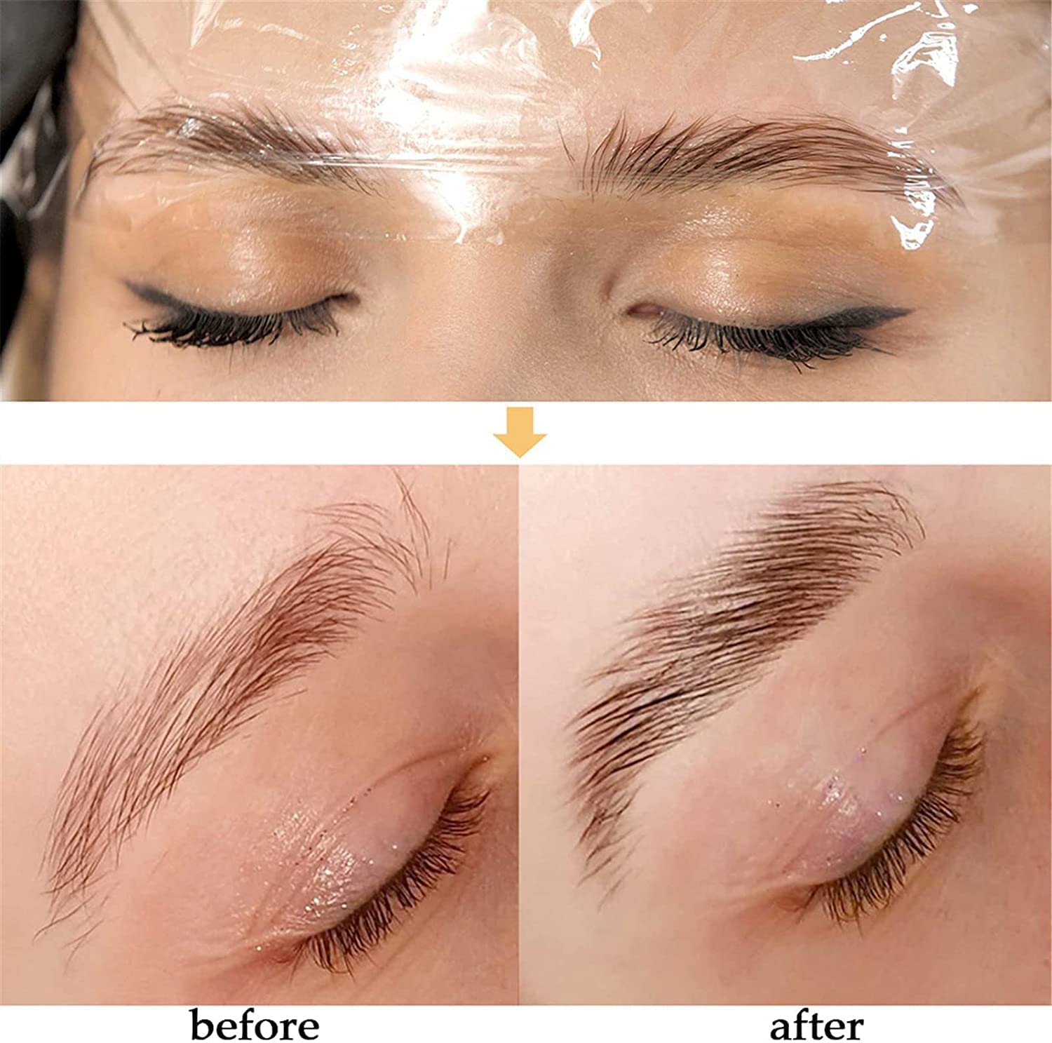 Eyebrow Lamination Kit,SUNSENT Brow Lamination Kit,Professional DIY Eyebrows Lift Styling Kit for Fuller and Messy Eyebrows,Lasting 8 Weeks,Suitable for Salon,Home Use