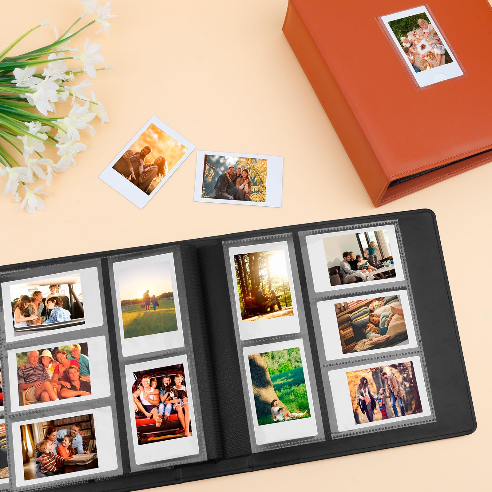 360 Pockets Photo Album for Fujifilm Instax Mini Camera Fujifilm Instax Mini 11 12 9 40 Evo Liplay 8 7+ Instant Camera(Black)