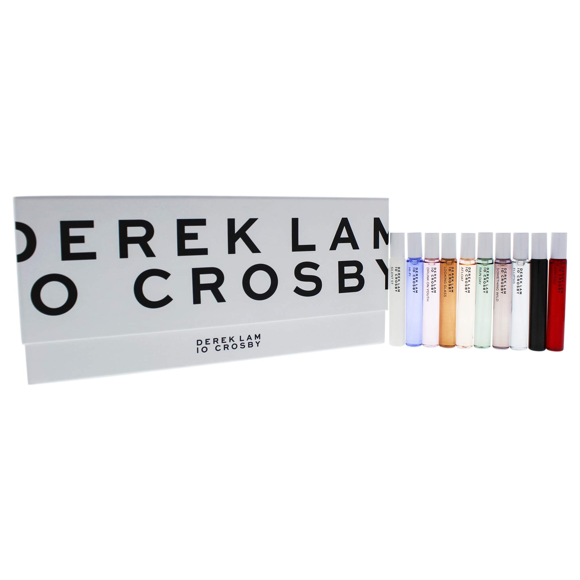 Derek Lam 10 Crosby | Eau de Parfum | Gift Set for Women | 10-Piece Perfume Collection | 10 Unique Fragrances | 0.25 Oz Spray Bottles (I0085461)