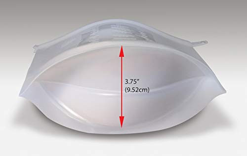 Silicone Reusable Food Storage Bags (Set of 6) (2 Large 50oz + 4 Medium 33.8oz), by Better Kitchen Products, Airtight, Expandable Gusset, Easy Stand-Up, for Solids, Liquids, Refrigerator and Freezer,
