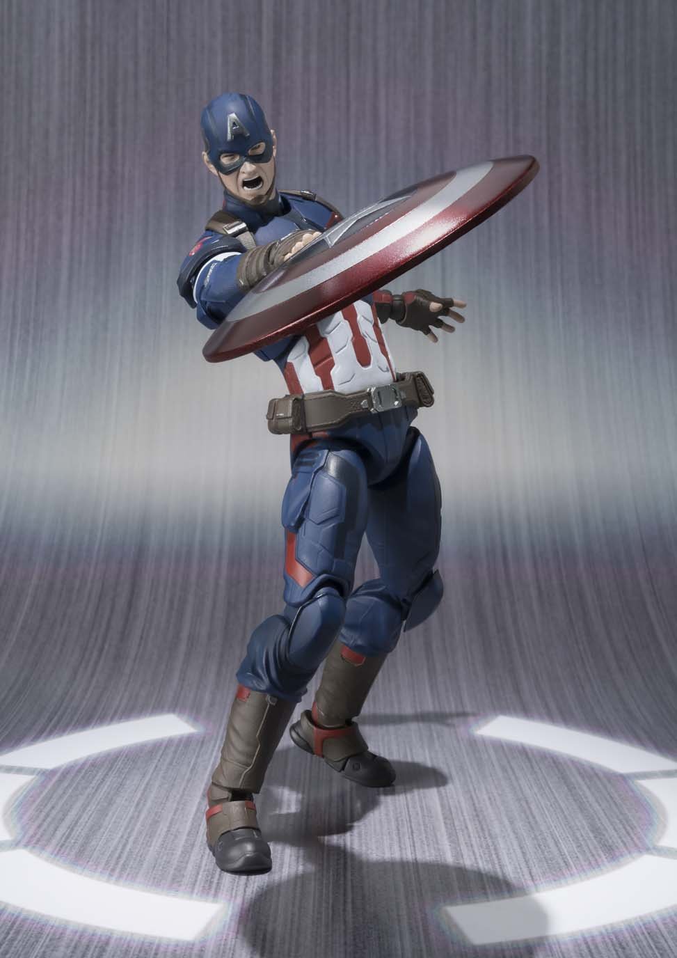 Bandaï SH Figuarts Avengers Captain America About 155mm ABS u0026 PVC Painted Action Figure