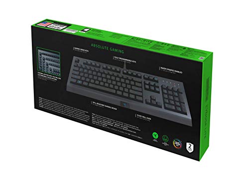 Razer Cynosa Lite Essential Gaming Keyboard (Fully Programmable, RGB Chroma Lighting, Gaming Grade Keys, 10 Key Roll-Over, Spill Resistant) US Layout|Black