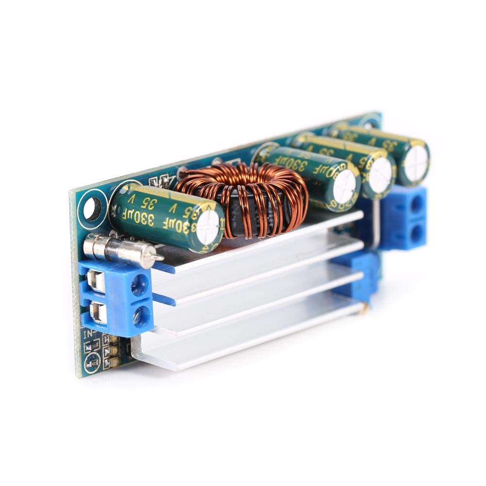 Step Up/Down Converter, 10A Fuse Boost/Buck Converter Module DC-DC 5V-30V to 0.5V-30V for Powering Speaker Audio Amplifier
