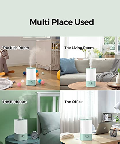 raydrop Cool Mist Humidifier Diffuser, 2.5L Essential Oil Diffuser, Top Fill Humidifier for Bedroom, Home and Office, Baby Humidifier with Adjustable Mist Output, Sleep Mode, Auto Shut Off