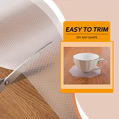 ANOAK Shelf Liner Non Adhesive Cabinet Liner, 17.5 Inch x 10 FT(120 Inch) Drawer Liners Washable Durable Shelf Liner for Kitchen Cabinets, Pantry Shelves