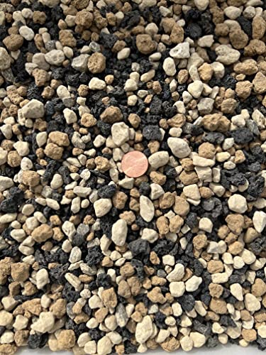 3 Gal. Pre Mixed Black Lava, Japanese Akadama, Hyuga for Cactus & Succulent, Bonsai Tree Soil Mix - Large Grain Inorganic Additive