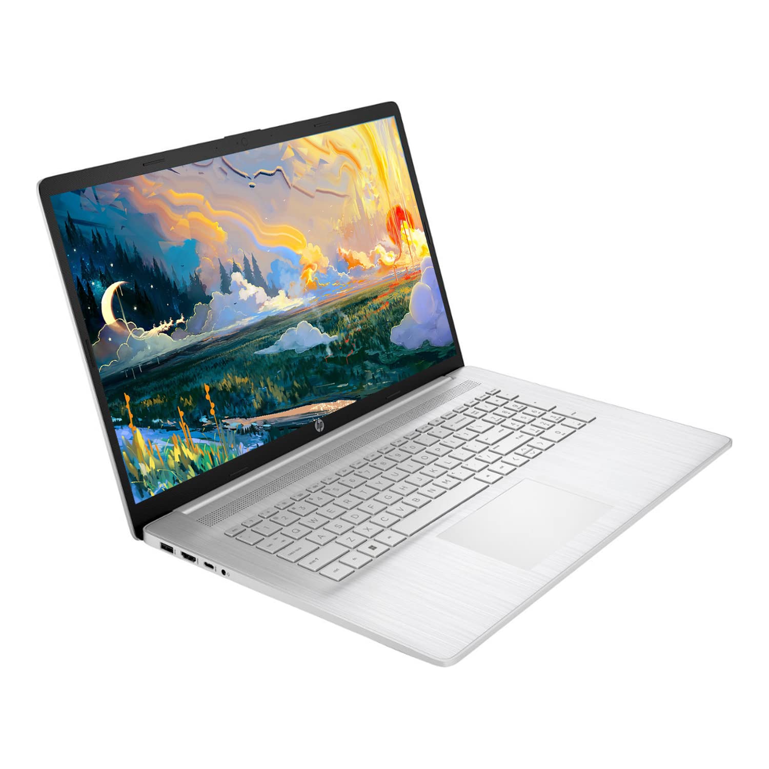 HP 17 Laptop, 17.3” HD+ Display, 11th Gen Intel Core i3-1125G4 Processor, 8GB RAM, 256GB SSD, Wi-Fi, HDMI, Webcam, Windows 11 Home, Silver