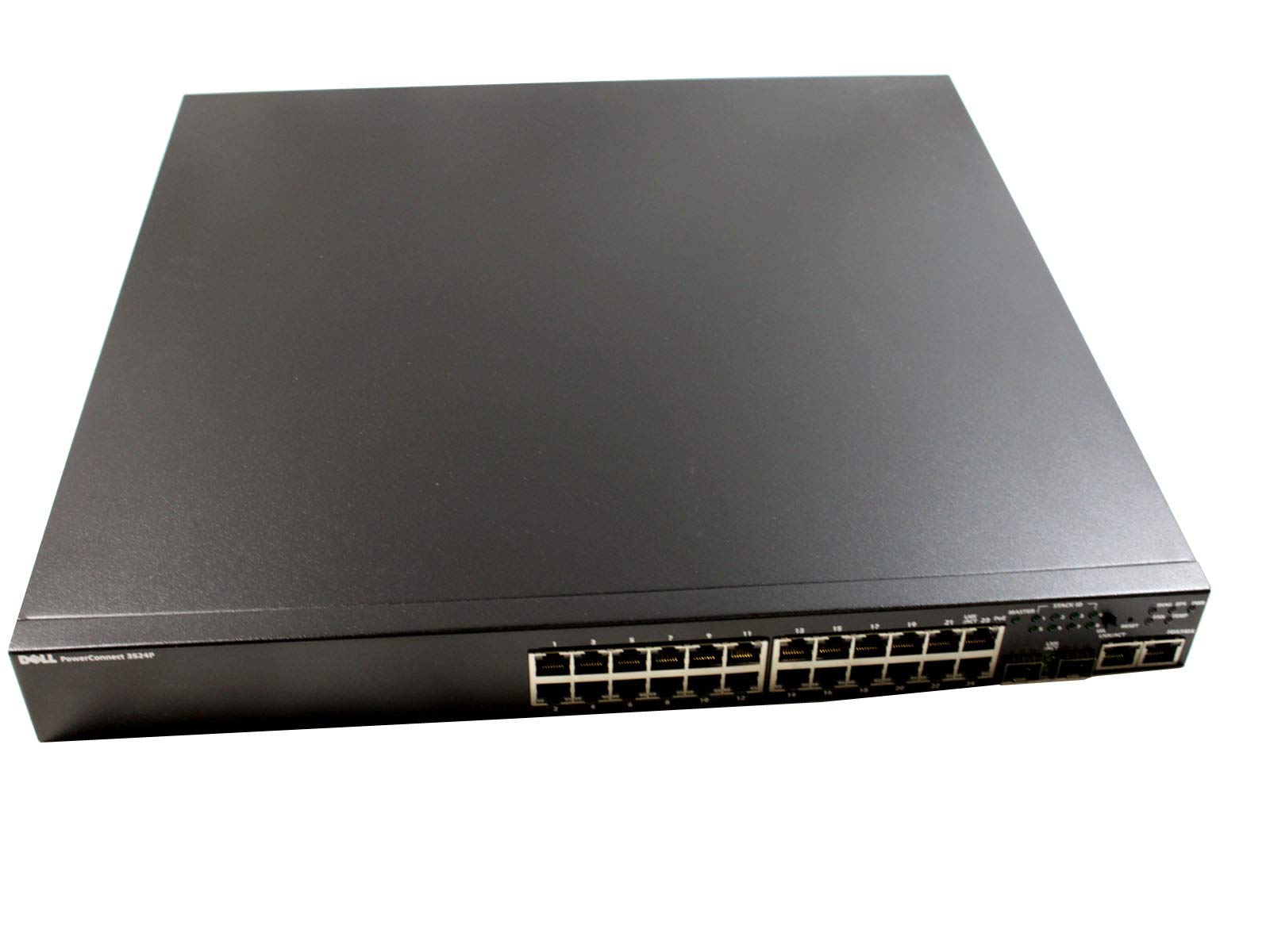 Dell PowerConnect 3524P Switch - 24 Ports - Manageable - 24 x RJ-45 - Stack Port - 2 x Expansion Slots - 10/100Base-TX, 10/100/1000Base-T - PoE Ports - Rack-mountable