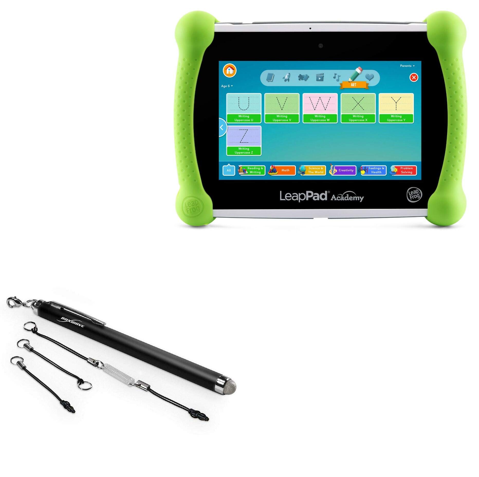 BoxWave Stylus Pen Compatible with Leapfrog LeapPad Academy - EverTouch Capacitive Stylus, Fiber Tip Capacitive Stylus Pen for Leapfrog LeapPad Academy - Jet Black