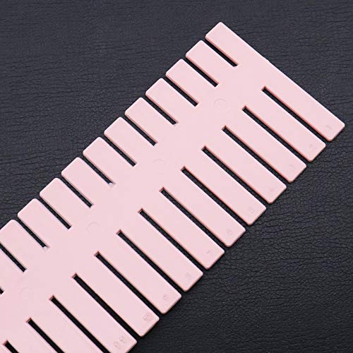 SING F LTD 12pcs Adjustable DIY Grid Clapboard Divider Drawer Closet Storage Organizer Home Storage 37x7cm Pink