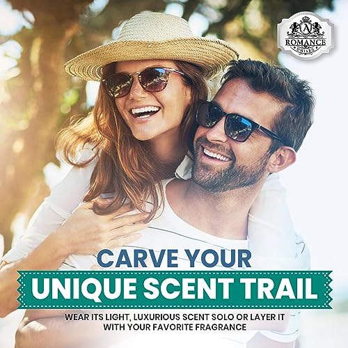 A Romance Premium Unisex Pheromone Cologne - Pheromone Perfume Essential Oil With Pure Pheromones For Men and Women - Pheromone Attraction Cologne For Him and Her - 0.34 oz (10 mL)