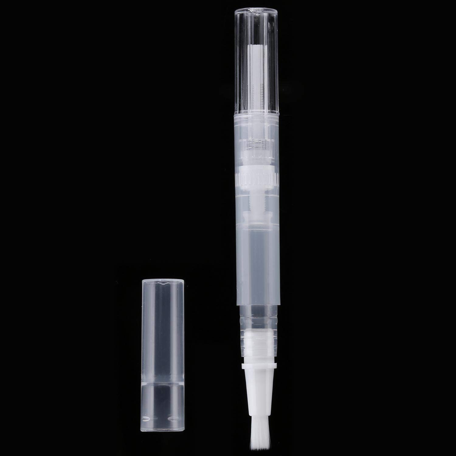 20 Pcs Empty Nail Cuticle Oil Pens 3 ml Refillable Twist Pen with Brush Tip for Lipgloss, Nail Polish, Eyelash Growth Liquid