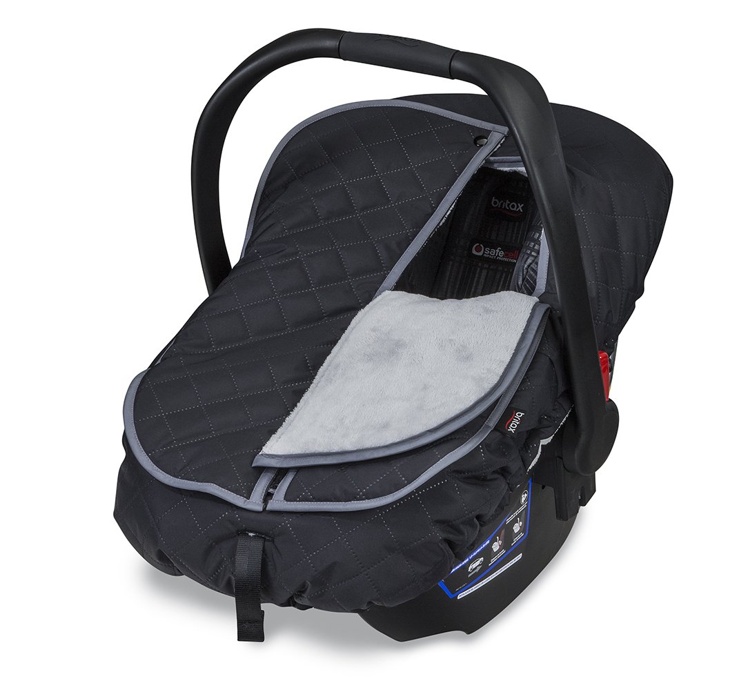 Britax B-Warm Insulated Infant Car Seat Cover, Machine Washable, Polar Mist