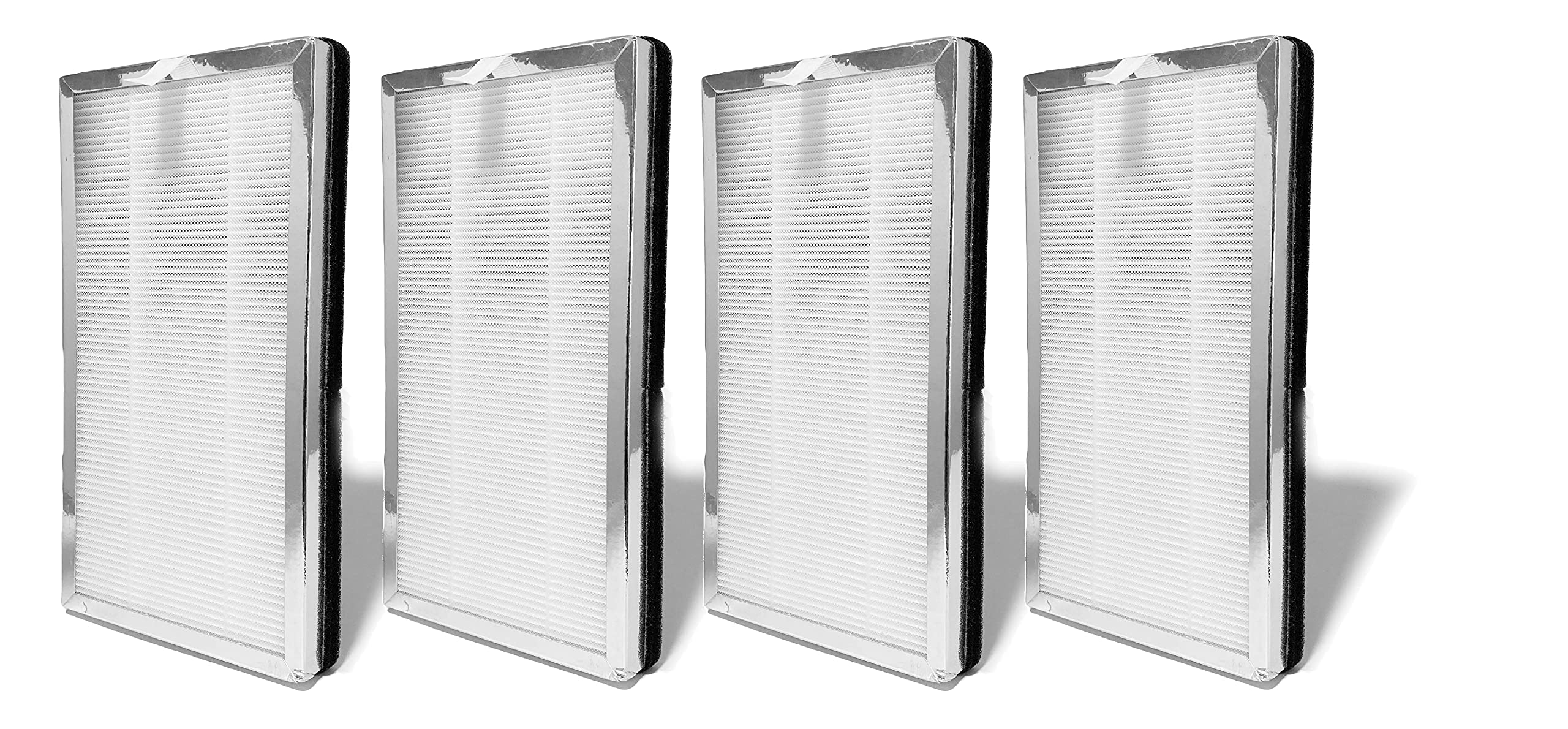 Nispira True HEPA Replacement Filter with Activated Carbon Compatible with MA#15 Air Purifier Part MA#15R. 4 Packs