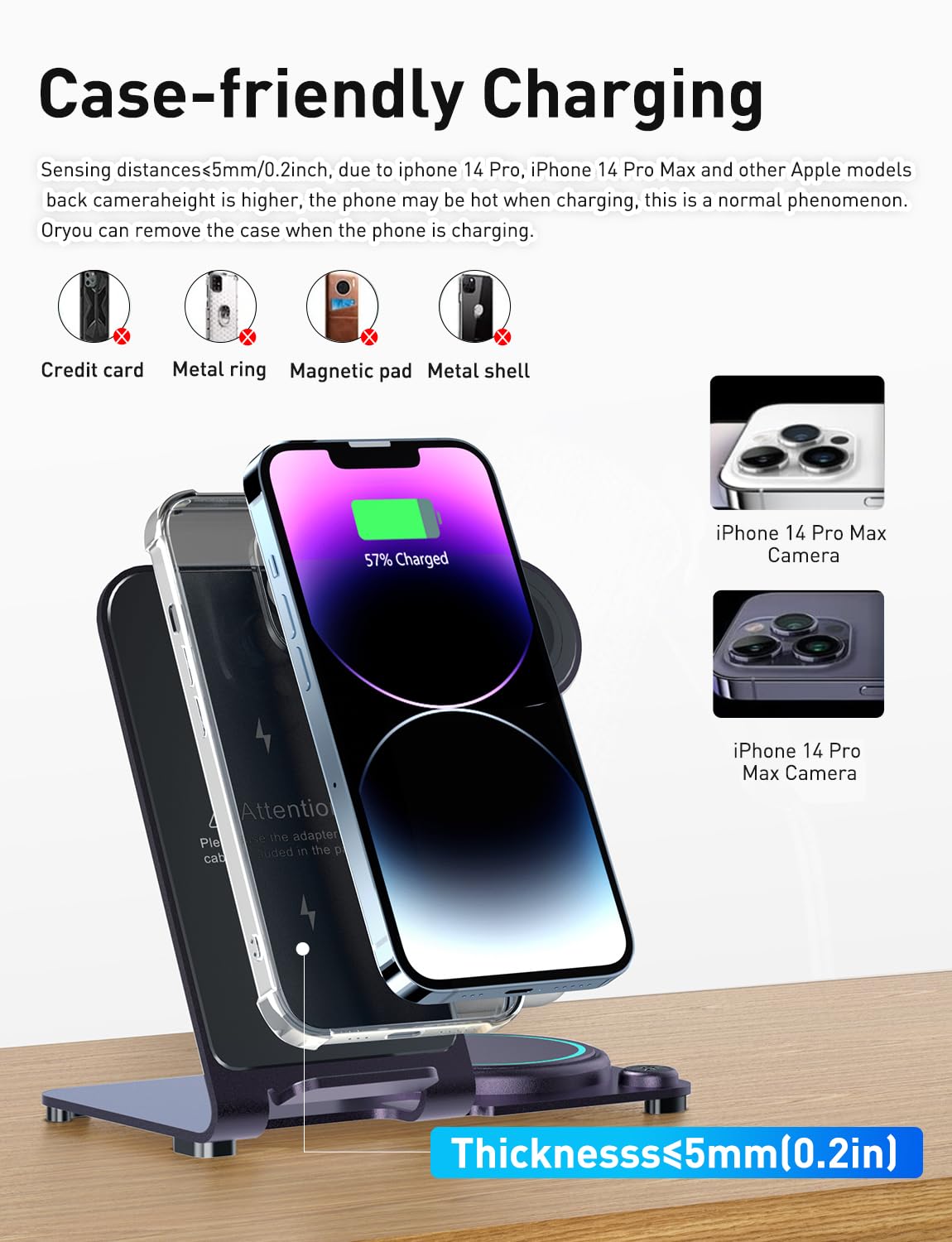 3 in 1 Charging Station Apple Purple - Mlfsaier ๐๐ฅ๐ฎ๐ฆ๐ข๐ง๐ฎ๐ฆ ๐๐ฅ๐ฅ๐จ๐ฒ Multiple Fast Wireless Charger Stand for Apple Watch & Airpods iPhone 15 14 13 12 11 Pro X Max XS XR 8 7 Plus Nightstand