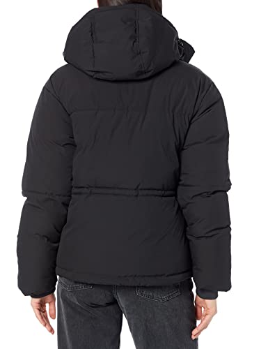 Amazon Essentials Women's Short Waisted Puffer Jacket (Available in Plus Size), Black, X-Small