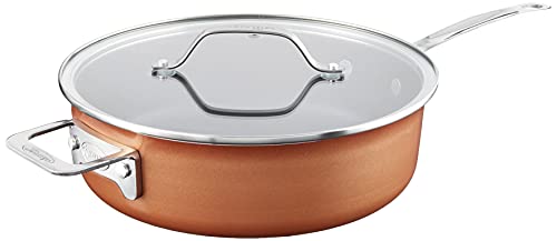 Gotham Steel Stackable 3 Piece Frying Pan Cookware Set– Stackmaster Ultra Nonstick Cast Texture Ceramic Coating, Stacks and Nests within Each Other - Dishwasher Safe