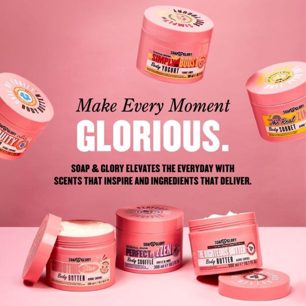 Soap & Glory Original Pink Fragrance Spritz - Lavender Oil + Rose & Citrus Bergamot Scented Body Mist Spray for Women (110ml)