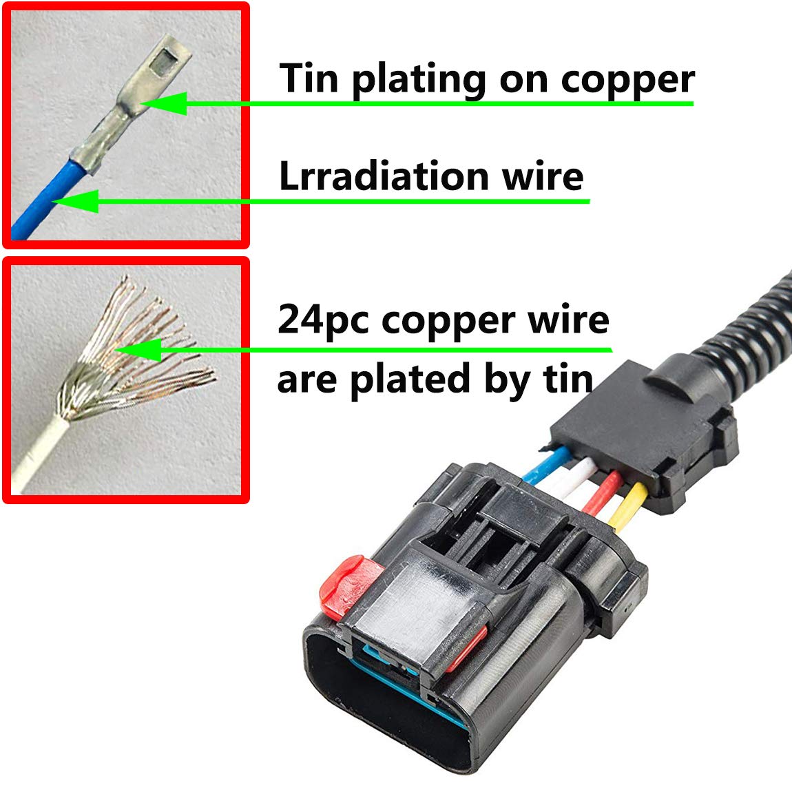 3C3Z-12A690-AA Powerstroke 6.0 Diesel Glow Plug Harness Kit Includes Right Left Harness Removal Tool,Compatible with 2004-2010 Ford 6.0L V8 Powerstroke Diesel Engine Ford F-250 F-350 F-450 Super Duty