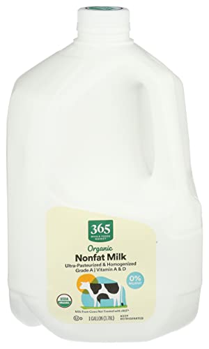 365 by Whole Foods Market, Organic Fat Free Milk, 128 Ounce