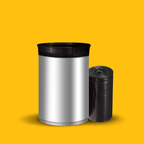 AmazonCommercial 23 Gallon Trash Bags, Garbage Bags, 1.1 MIL, Unscented, Black, 150 Count
