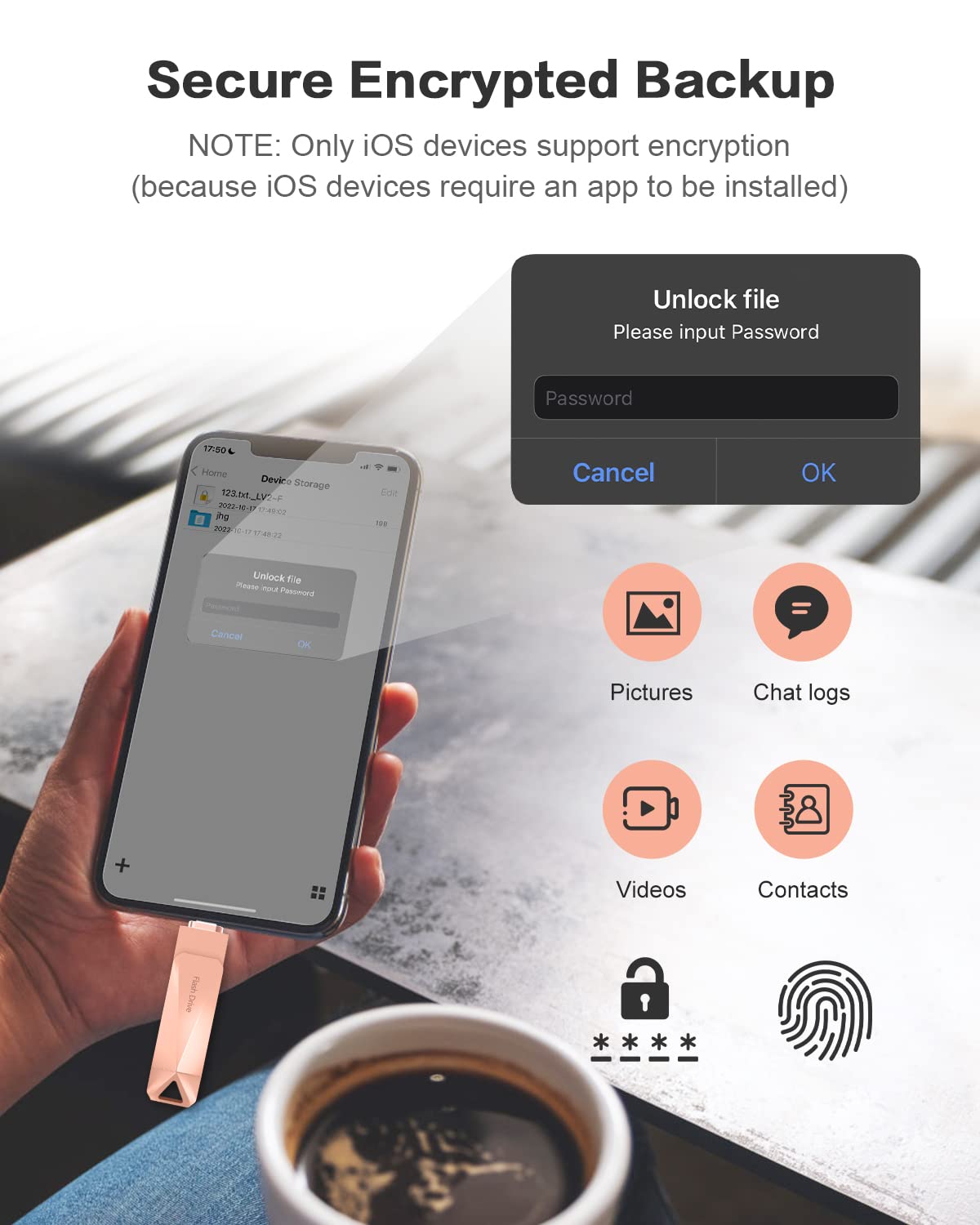 512GB Photo Stick for iPhone, Qainerly USB Flash Drive for iPhone 1