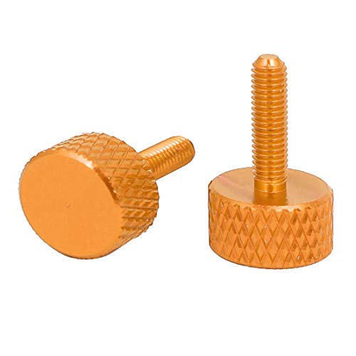 New Lon0167 Computer PC Featured Graphics Card Knurled reliable efficacy Head Thumb Screws Gold Tone M3x12mm 4pcs(id:105 4c e2 0f4)