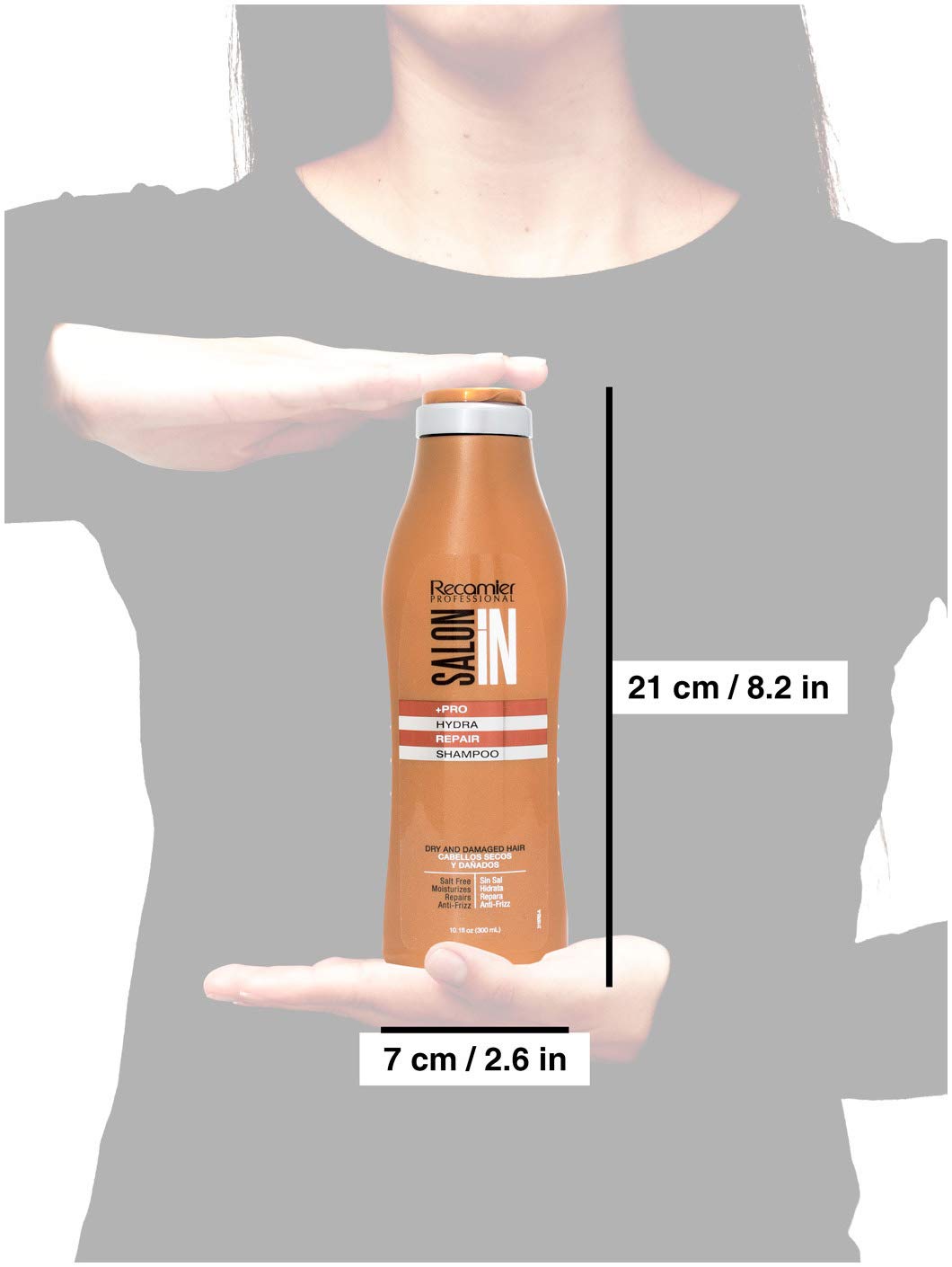RECAMIER 34028 Professional Salon In Residue and Salt Free Antidandruff Brightening Argan Oil Shampoo