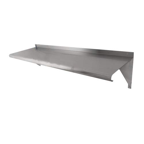 KPS Heavy Duty Stainless Steel Wall Mount Shelf 14 x 48 - NSF