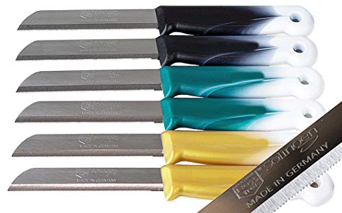 SMI β12 Pcs Paring Knife Set Vegetable Knife Serrated Fruit Knife Solingen Knife Made in Germany