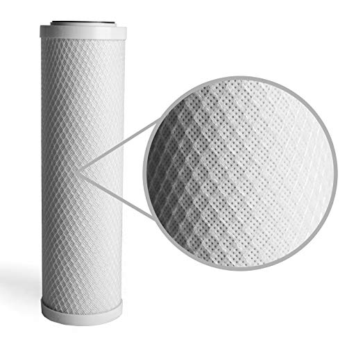 Activated Carbon CTO Water Filter Cartridge Standard 2.5 x10" 20 Micron 4 pack