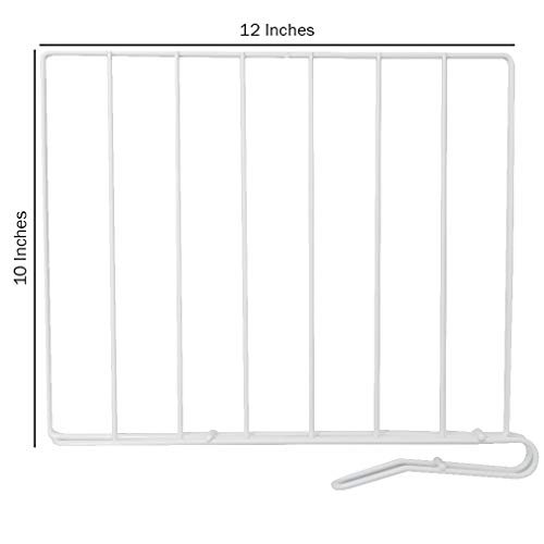 Evelots 8 Pack Wood Shelf Divider/Organizer-Closet/Cabinet-Bedroom/Office-No Tools