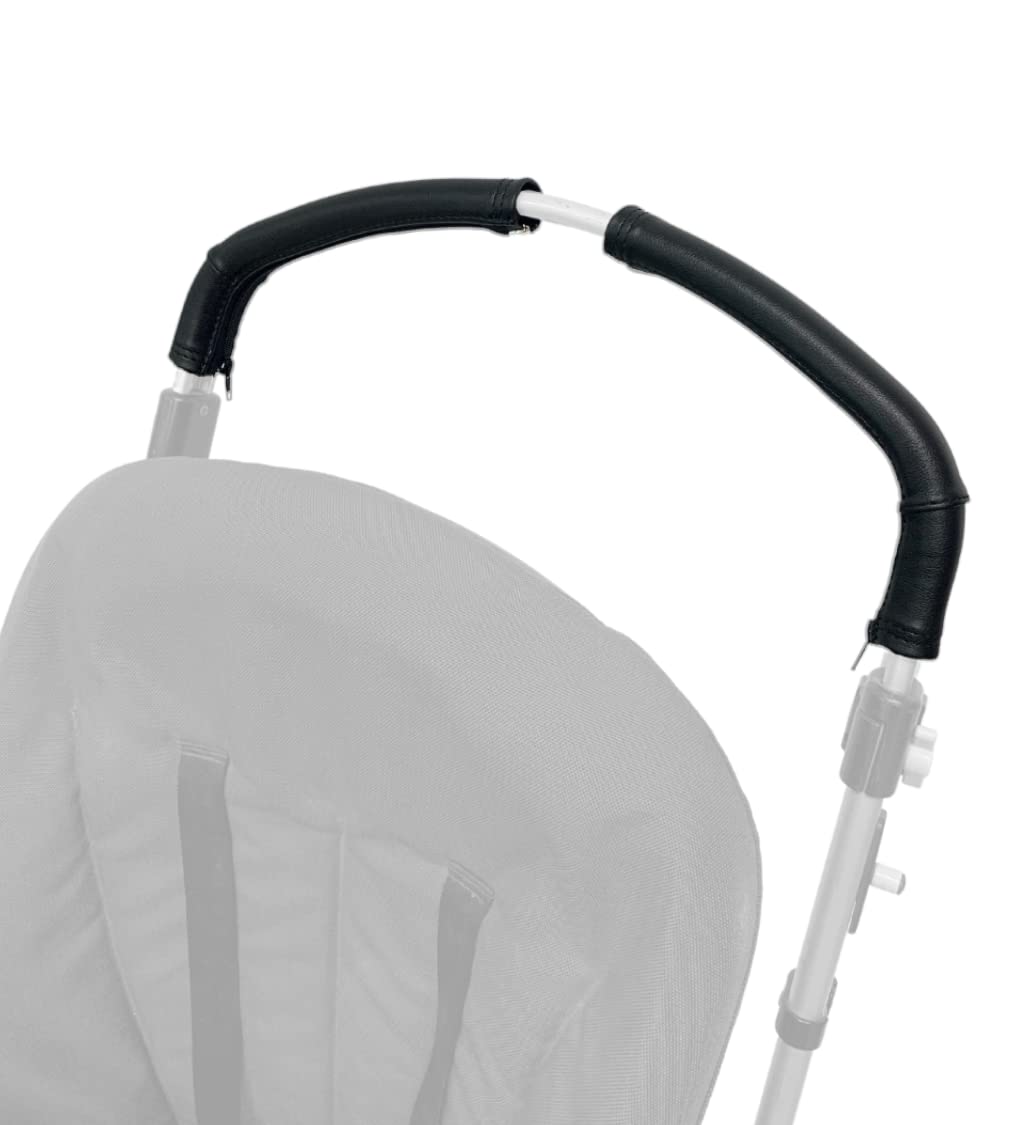 Leatherette Handlebar Covers for Bugaboo Cameleon 1 and 2 (Does Not Replace Rubber) Black