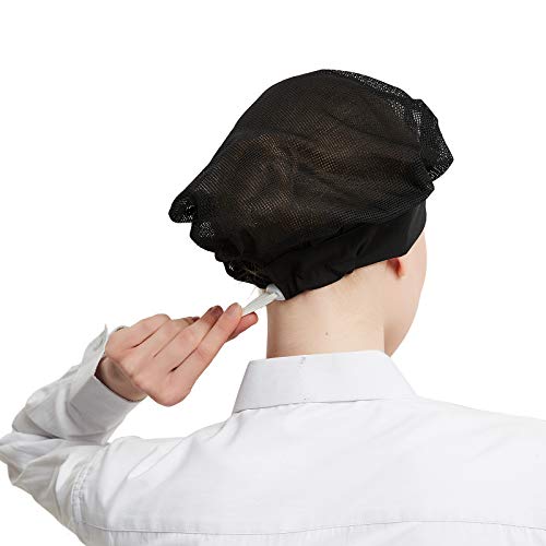 6 Pack Adjustable Chef Cap Mesh Cooking Hats Food Service Hair Nets Kitchen Net Reusable Restaurant Beanie