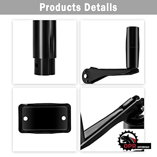 OPENROAD 5000 lbs A-Frame Trailer Jack, 15" Vertical Travel, Heavy Duty Top Wind Jack with Foot Plate for RV, Cargo, and Utility Trailers Tongue, Black