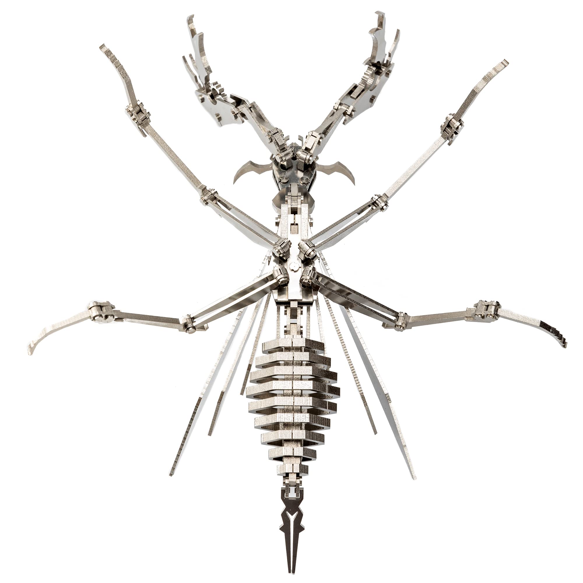Madsteel Insect Mantis Exhilarating 3D Metal Model Puzzle Kit for Adults β Exquisite Brain Building Miniature Toy, Stainless Steel Assembly for Mindful Relaxation and Fun (Non-Finished Model)