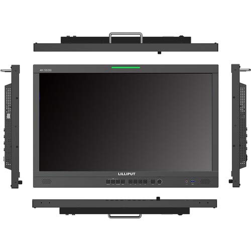 LILLIPUT Q23-ABBP 10bit 23.8 inch 12G-SDI Professional Broadcast Production Studio Monitor 12G SDI and 12G-SFP Fiber Optic Input with Gold Mount