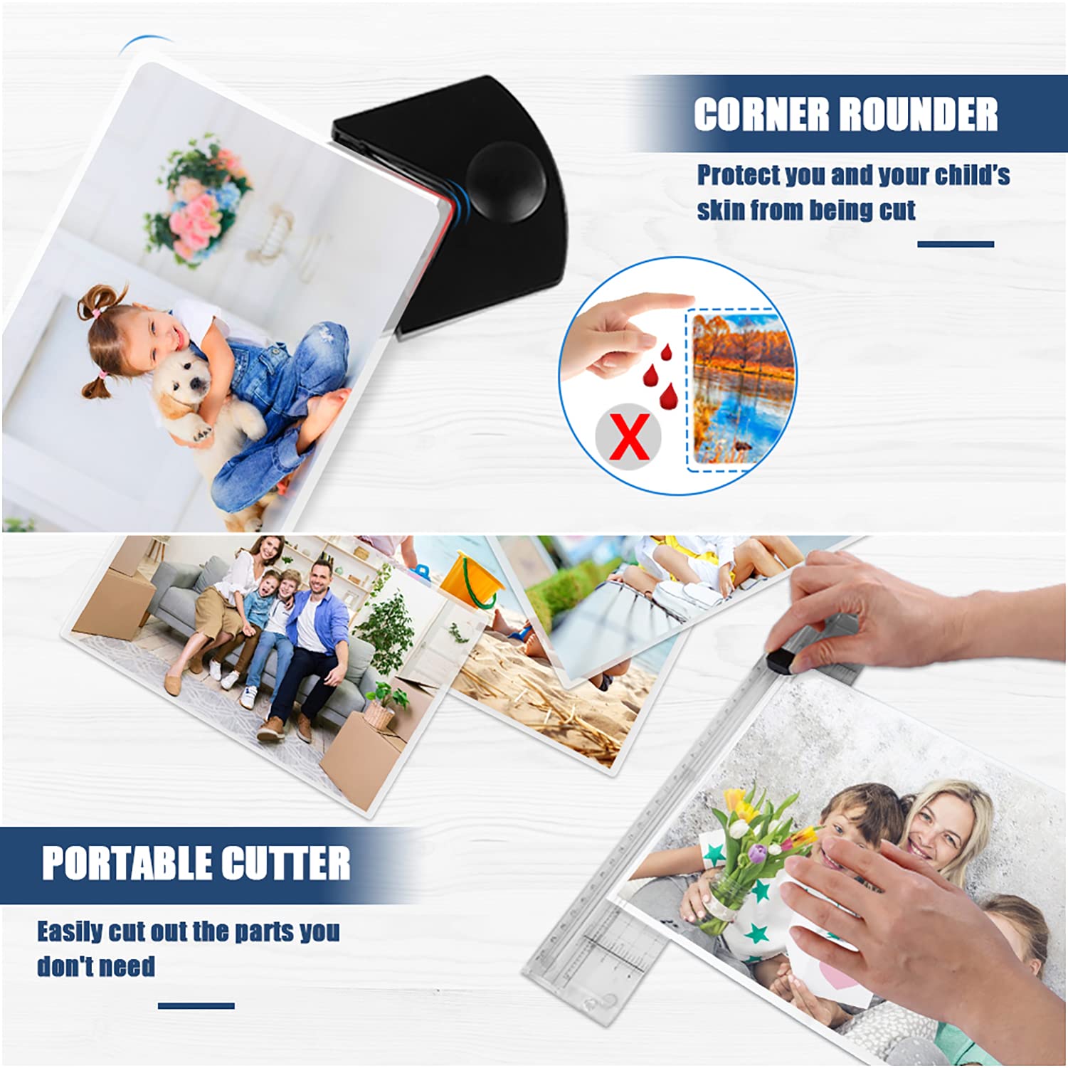 4 in 1 Laminator Machine, 9-Inch Thermal Laminator with 30 Laminating Sheet A4/A5/A6, Paper Trimmer and Corner Rounder, Personal Laminator for Teacher /Home /School /Office (Black)