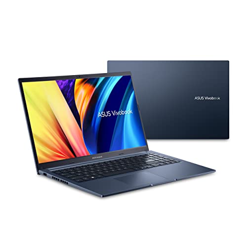 ASUS VivoBook 15 Slim Laptop, 15.6" FHD Display, Intel Core  i7-1260P CPU, Intel Iris Xe Graphics, 8GB RAM, 512GB SSD, Fingerprint Sensor, Windows 11 Home, Quiet Blue, F1502ZA-DS72