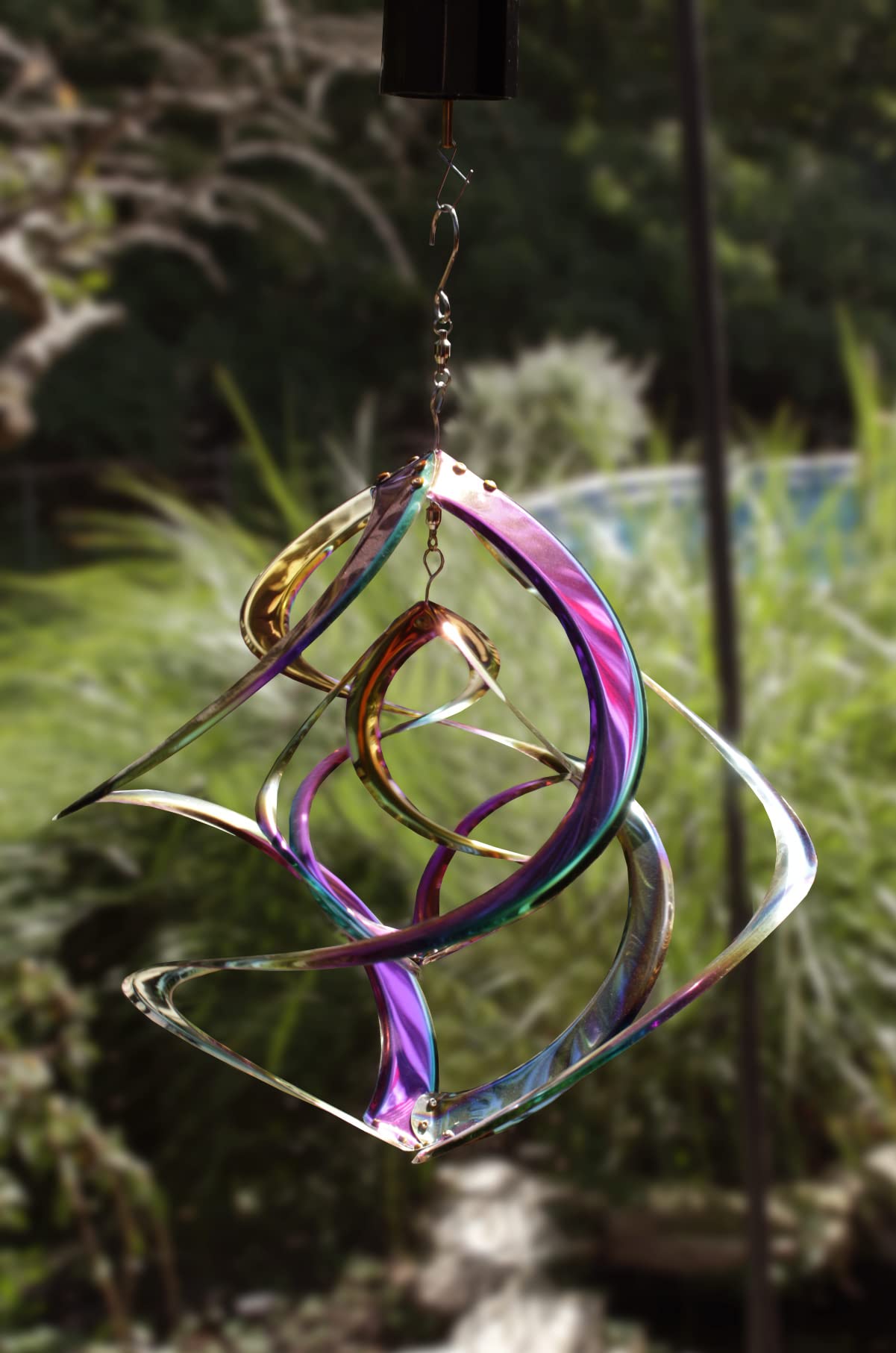 Red Carpet Studios 31065 Hanging Cosmix Wind Spinner, Double Helix, Rainbow