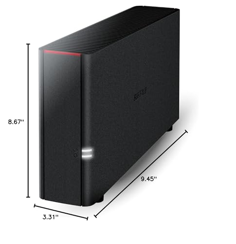 BUFFALO LinkStation 210 4TB 1-Bay NAS Network Attached Storage with HDD Hard Drives Included NAS Storage That Works as Home Cloud or Network Storage Device for Home