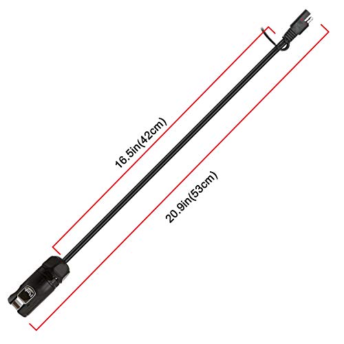 ACOPOWER Adapter-SAE to Furrion 2 Pin Connector, Black