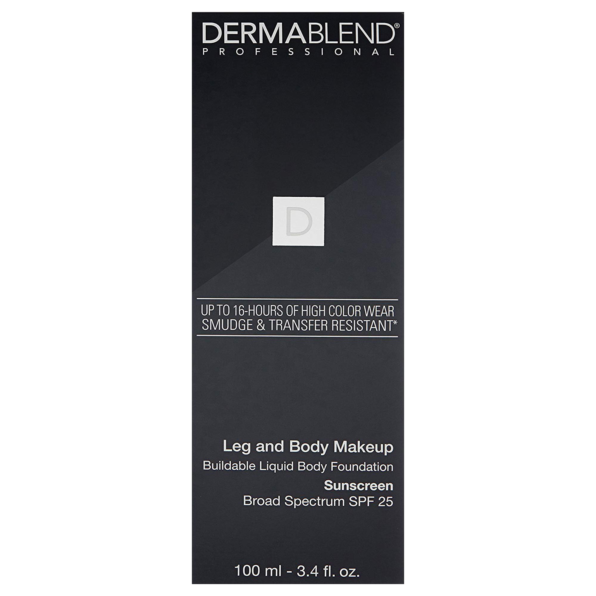 Dermablend Leg and Body Makeup Foundation with SPF 25, 10N Fair Ivory, 3.4 Fl. Oz.