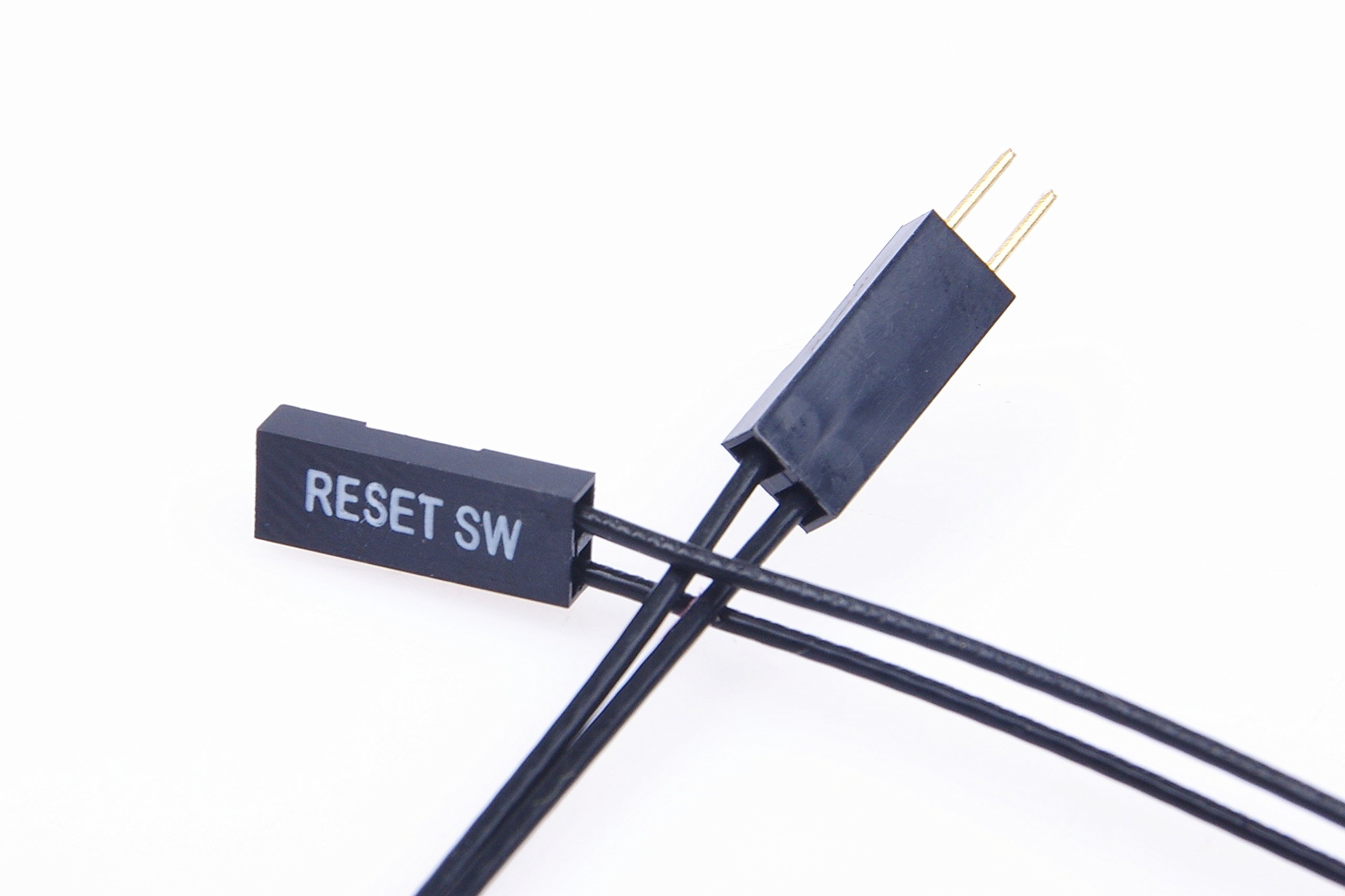 LM YN Motherboard Extension Cable Set 22AWG Silver Plating Cord Gold-Plated Plug Six Kinds POWE LED HDD LED Power SW Reset SW HD Audio Front USB Extension Cable Length 11 inches Compatible with PC